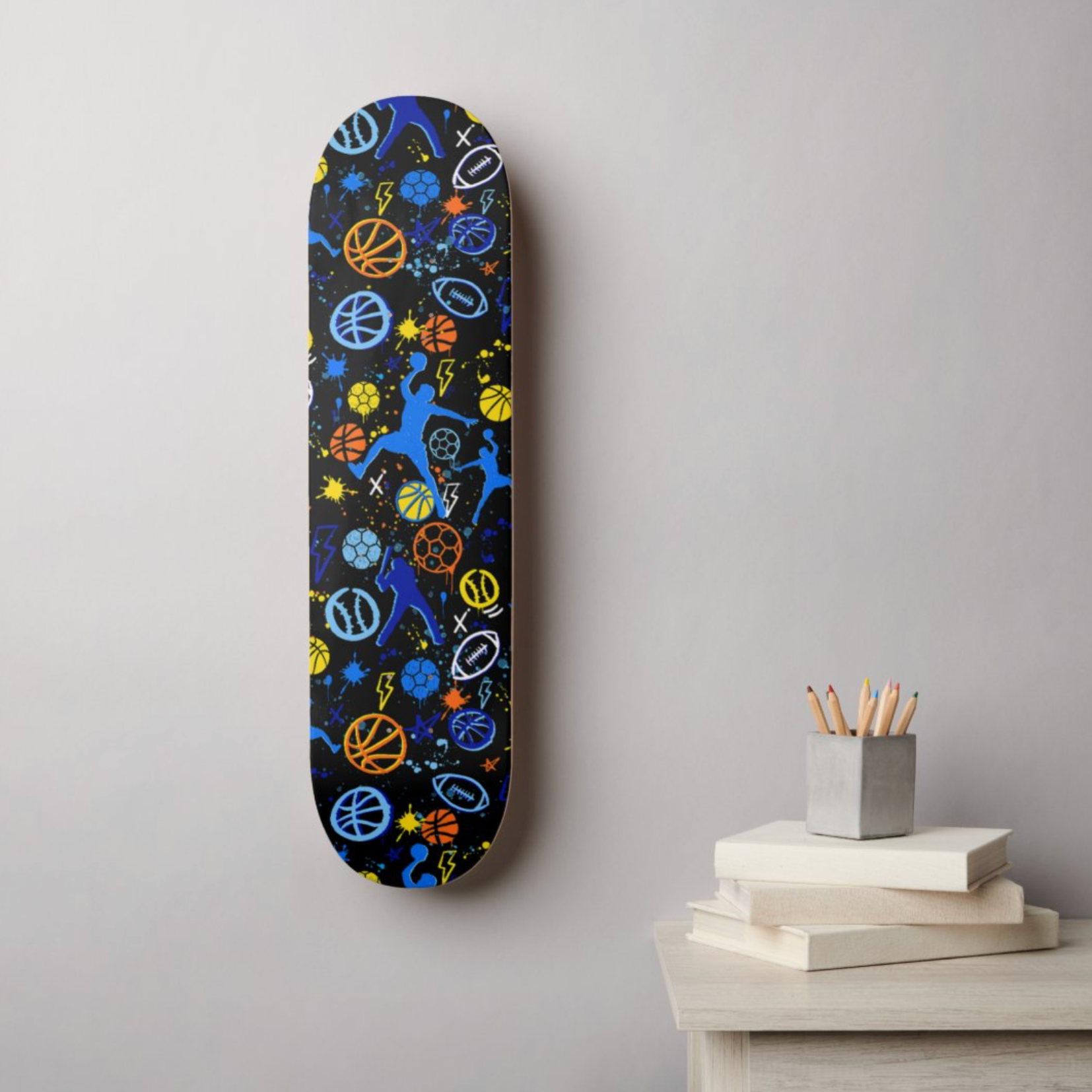 All Star Skateboard Deck – CoreyPaigeDesigns