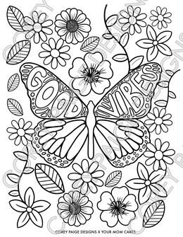 YourMomCares x Corey Paige Designs Coloring Sheet Pack – CoreyPaigeDesigns