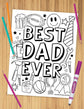 Best Dad Ever Coloring Sheet – CoreyPaigeDesigns