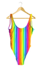 Rainbow Thin Striped One-Piece – CoreyPaigeDesigns