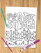 Burn The Stigma Coloring Sheet – CoreyPaigeDesigns