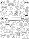Doodle Icons Name Plate Coloring Sheet – CoreyPaigeDesigns