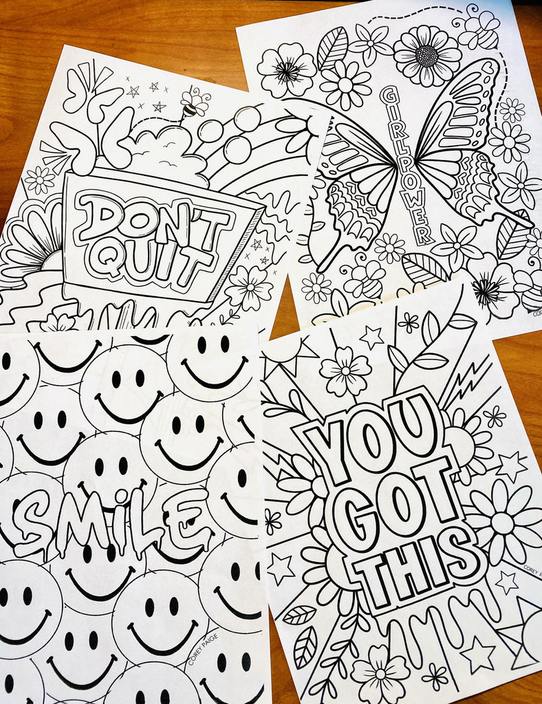 You Go Girl Coloring Sheet – CoreyPaigeDesigns
