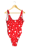 White Stars Red One-Piece Swimsuit – CoreyPaigeDesigns