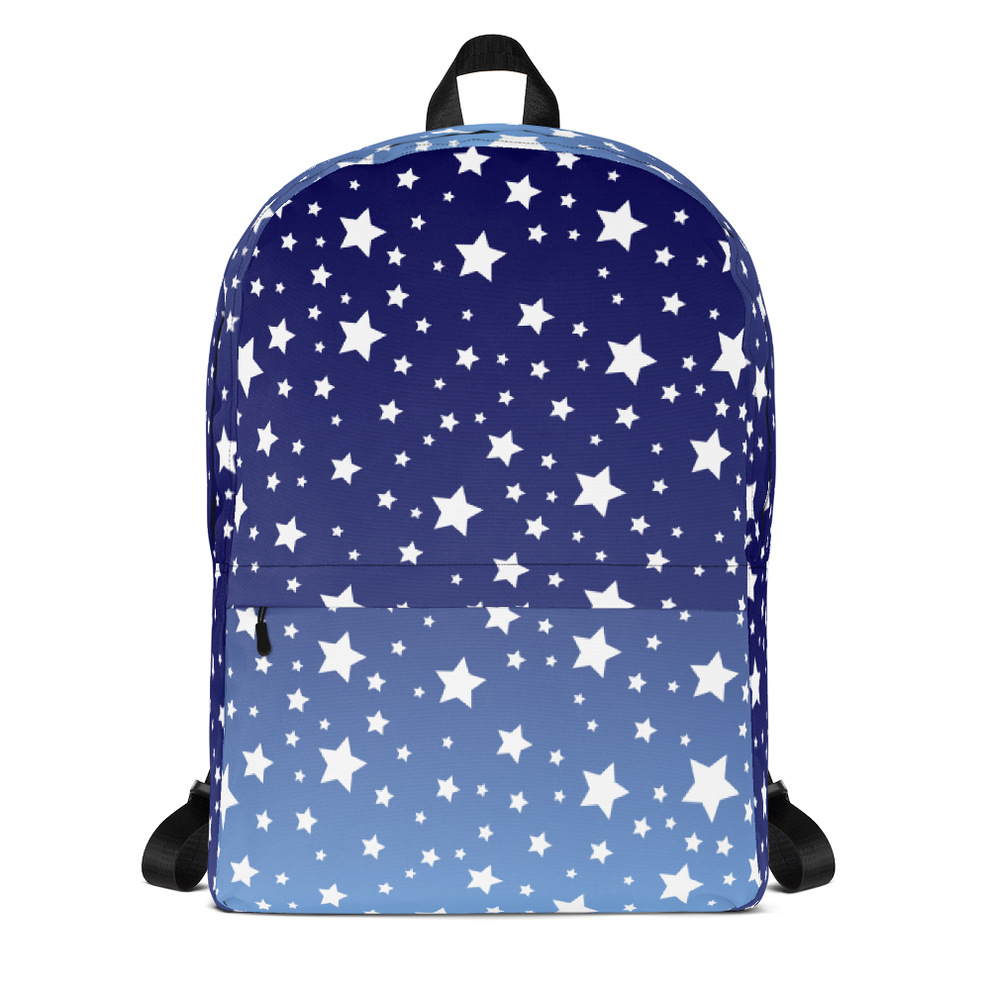 White Stars Blue Ombre Backpack – CoreyPaigeDesigns