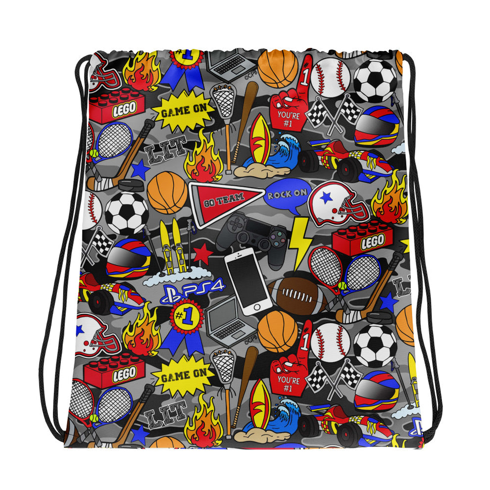Team Player Drawstring bag – CoreyPaigeDesigns