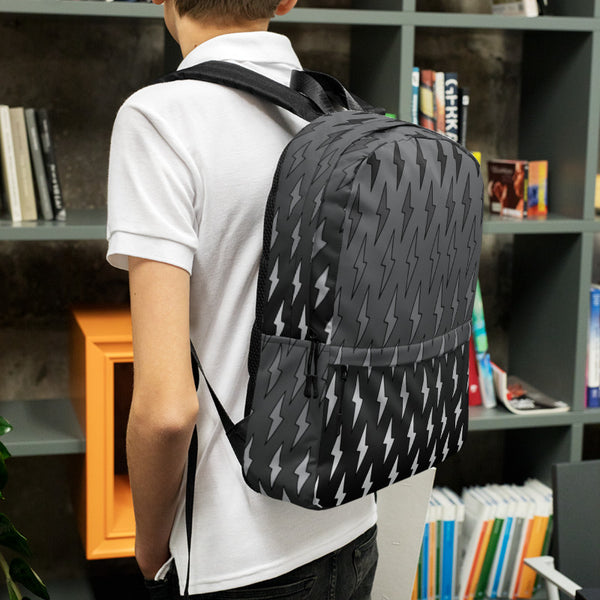 Gray Ombre Lightning Bolts Backpack – CoreyPaigeDesigns